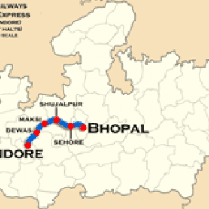 Indore Map - kolkata metro